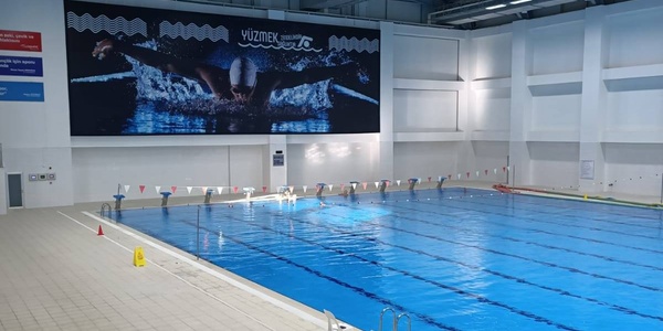 Great 50 meter swimming pool in Turkey.