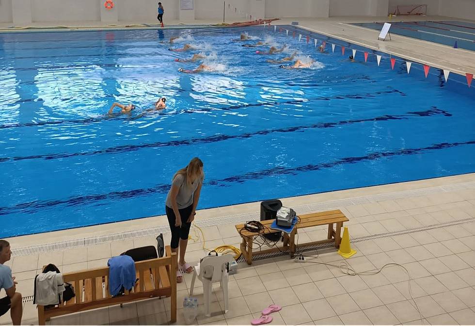 Great 50 meter swimming pool in Turkey.