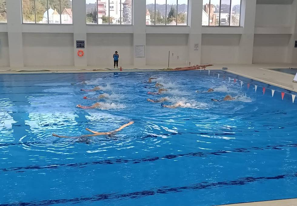 Great 50 meter swimming pool in Turkey.