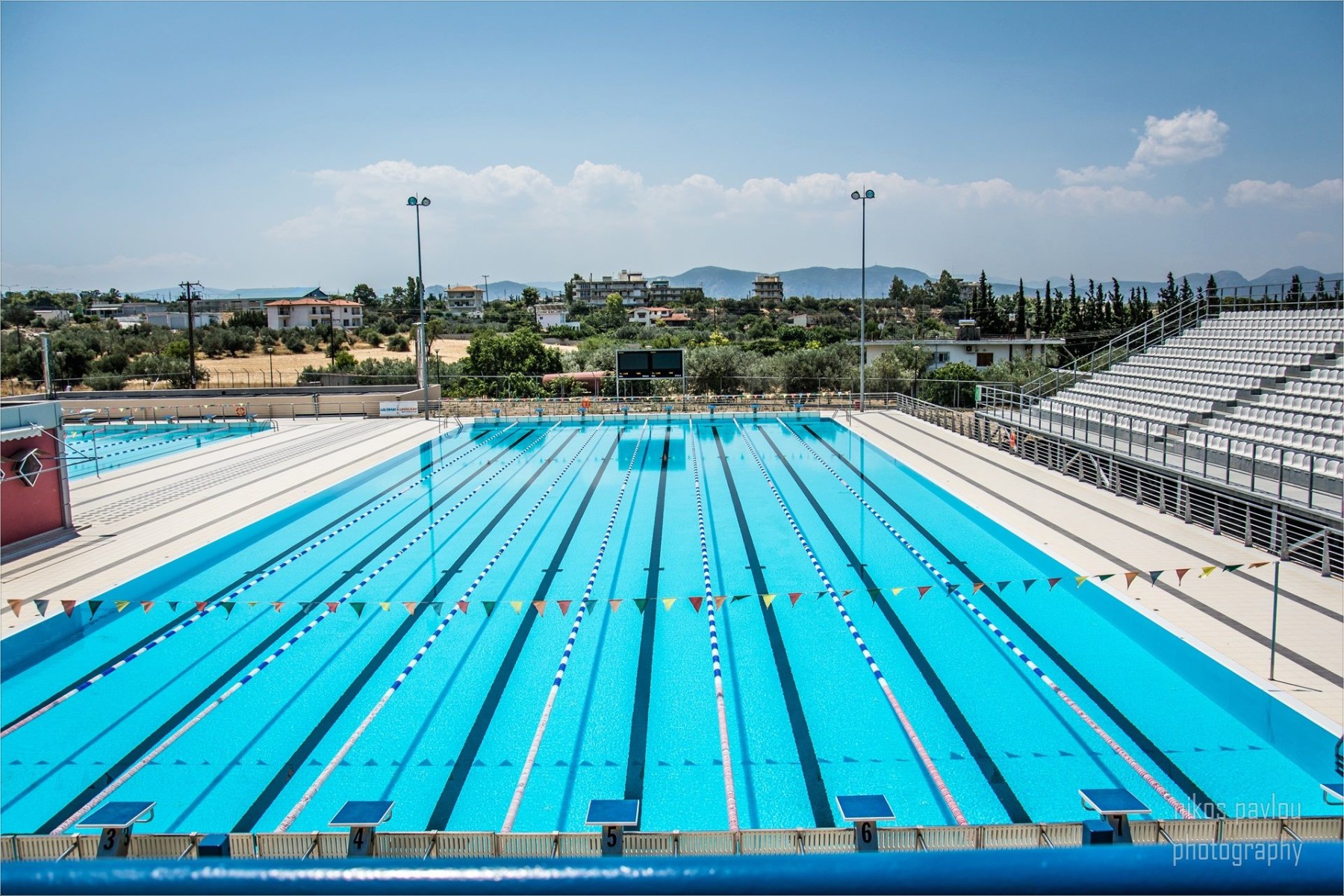 Sport venue Loutraki Municipal Olympic 50m Open Swimming Pool for the ...