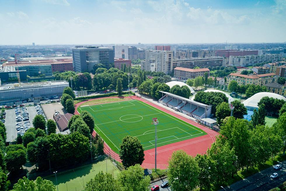 Sport venue Bicocca Stadium for the team training camps