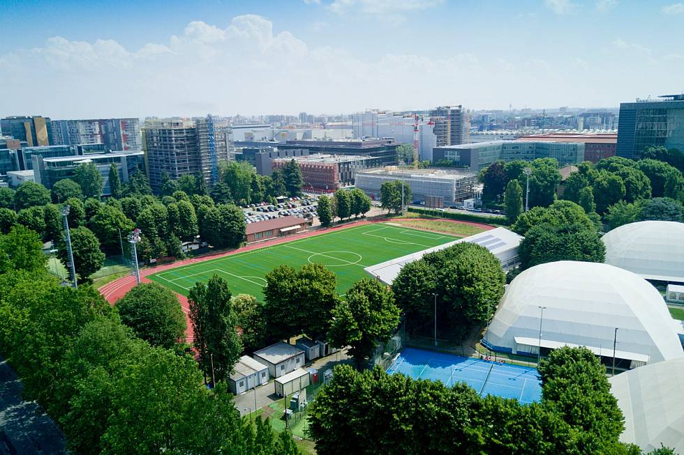 Sport venue Bicocca Stadium for the team training camps