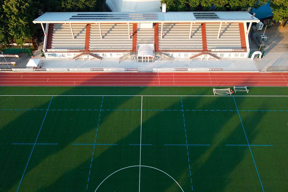 Sport venue Bicocca Stadium for the team training camps