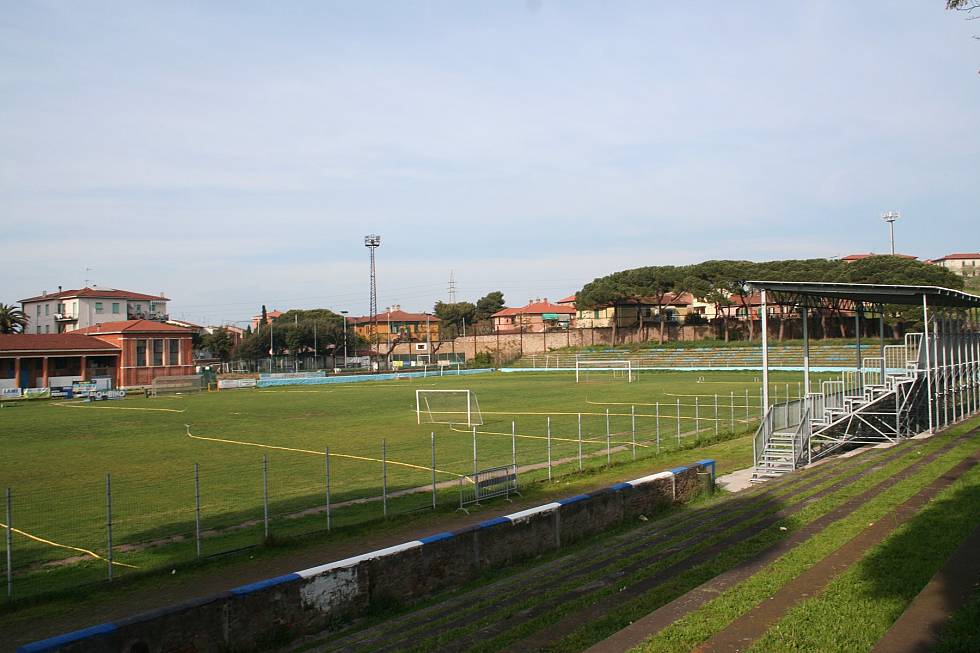 Sport venue Stadio Magona d'Italia for the team training camps
