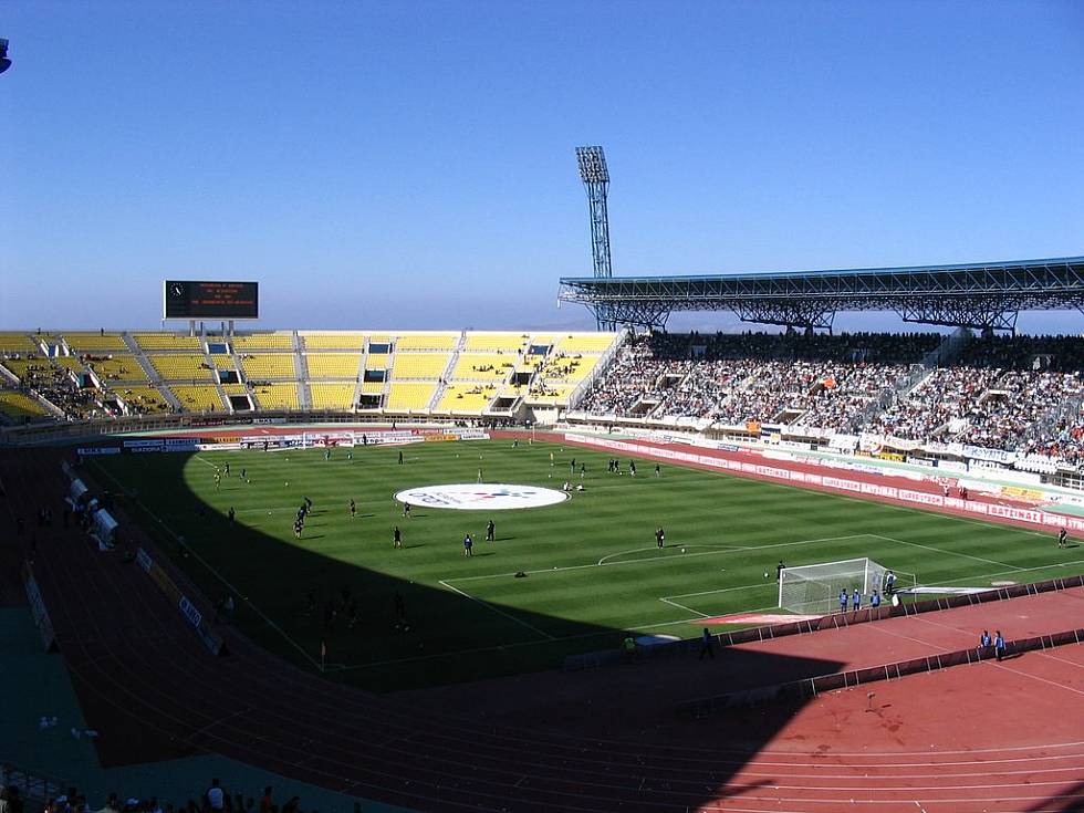 Sport venue Pankritio Stadium for the team training camps