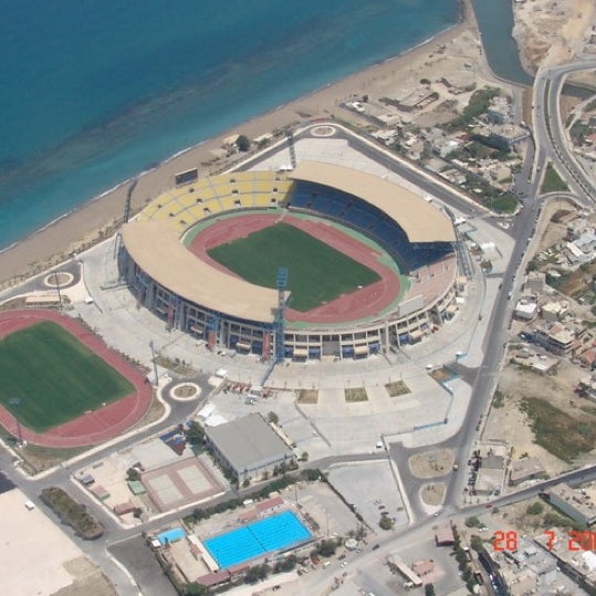 Sport venue Pankritio Stadium for the team training camps