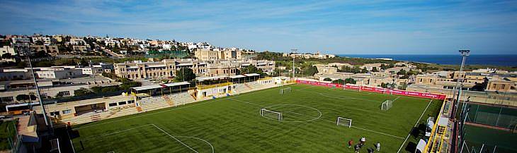 Sport venue University of Malta Football Pitches for the team training ...