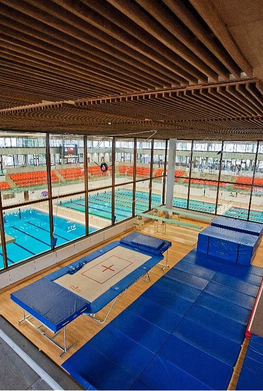 Sport venue Royal Commonwealth Pool for the team training camps