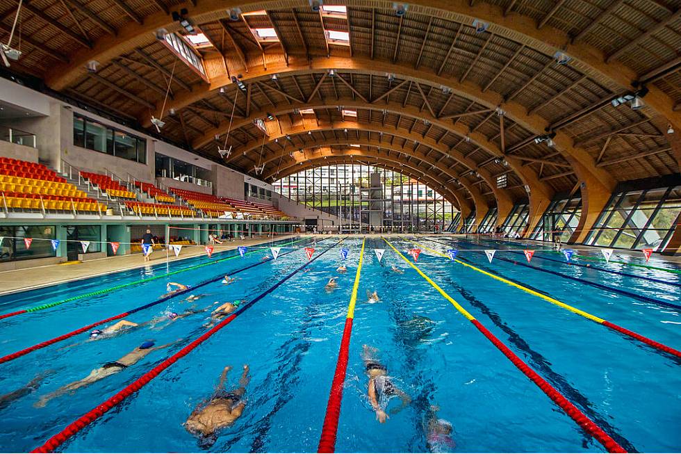 Sport venue Funchal Olympic swimming pool complex for the team training ...