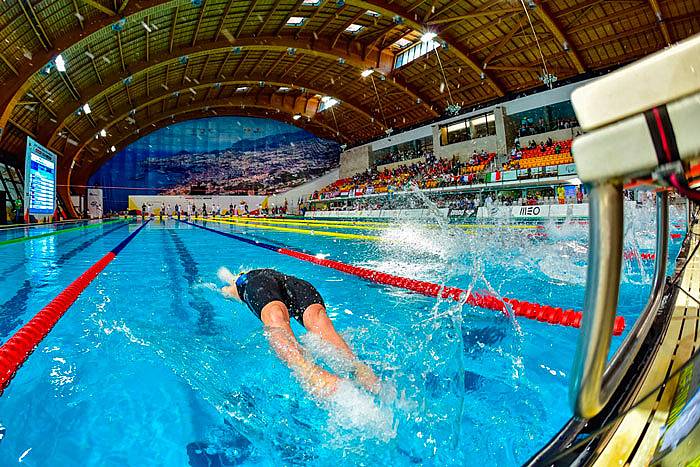 Sport venue Funchal Olympic swimming pool complex for the team training ...