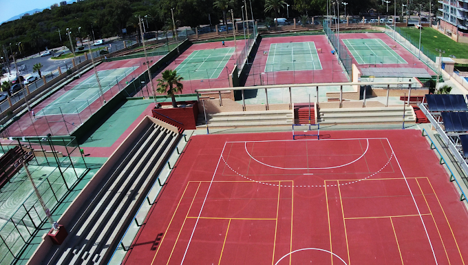 Sport venue Municipal Sports Center of Guardamar for the team training ...