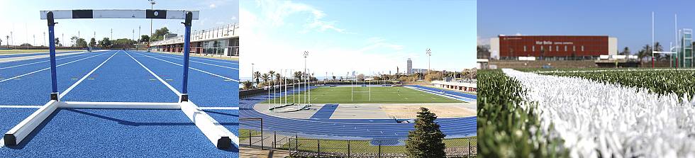 Sport venue La Mar Bella Municipal Sports Complex for the team training ...