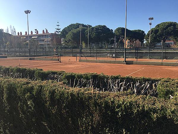 Sport venue Tennis Pineda Gava for the team training camps