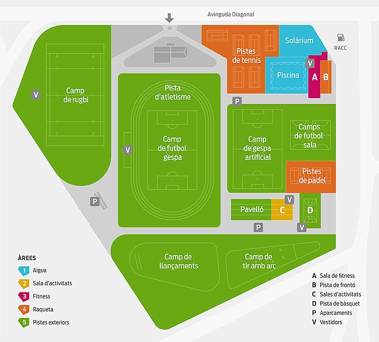 Sport venue UB Sports for the team training camps