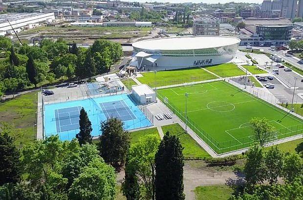 Sport venue Sports complex Park Arena OZK for the team training camps