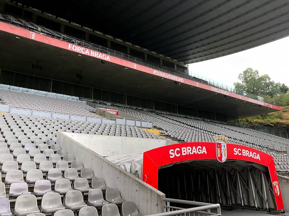 Sport venue Braga Municipal Stadium for the team training camps
