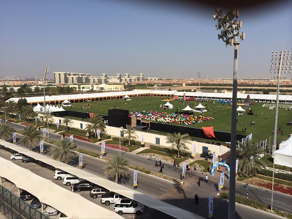 Sport venue Al Forsan International Sports Resort for the team training ...
