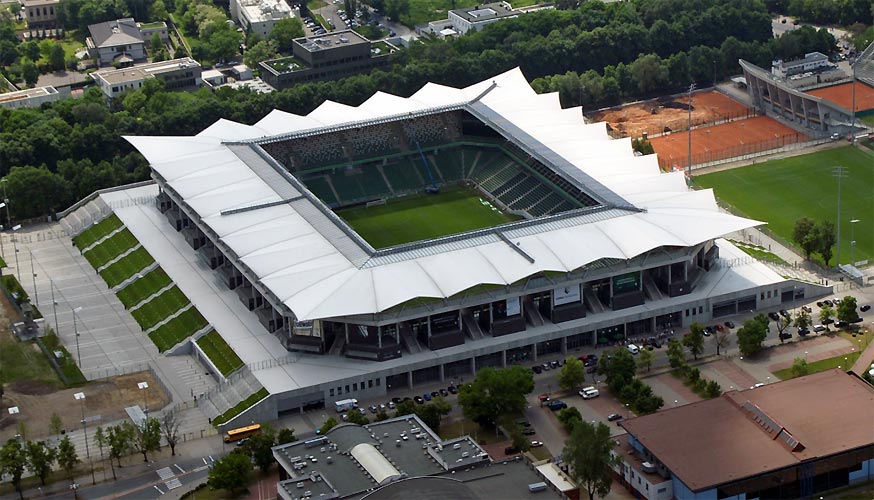 Sport venue Legia Municipal Stadium for the team training camps