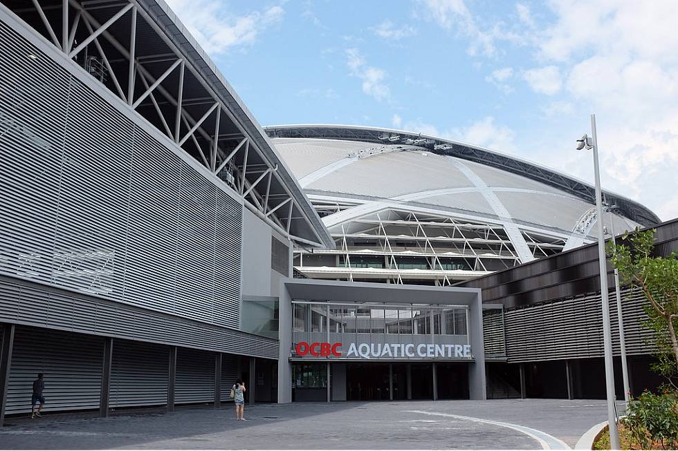 Sport venue The OCBC Aquatic Centre for the team training camps