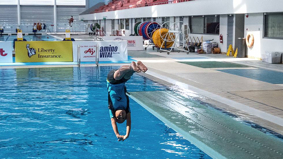 Sport venue The OCBC Aquatic Centre for the team training camps