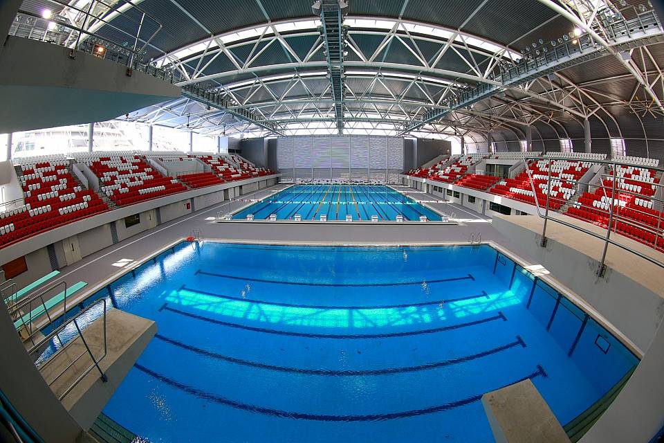 Sport venue The OCBC Aquatic Centre for the team training camps