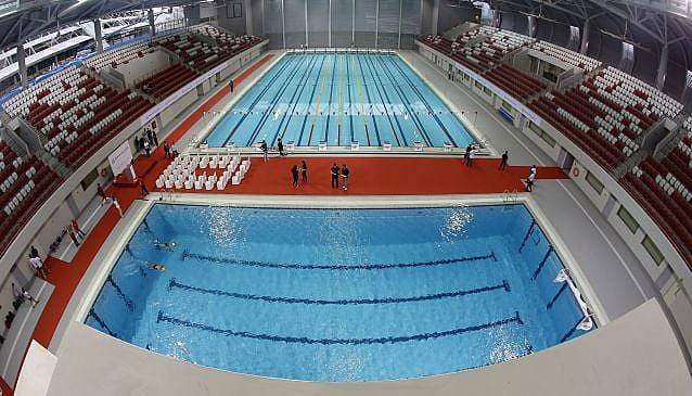 Sport venue The OCBC Aquatic Centre for the team training camps