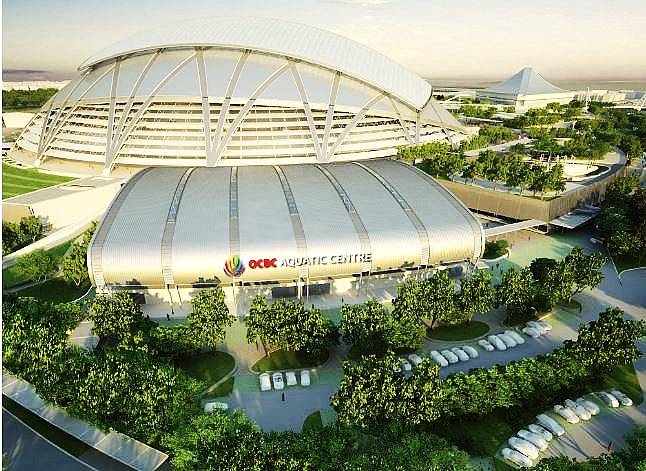 Sport venue The OCBC Aquatic Centre for the team training camps