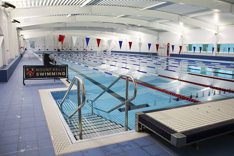 Sport venue Mount Kelly Schwimmzentrum for the team training camps