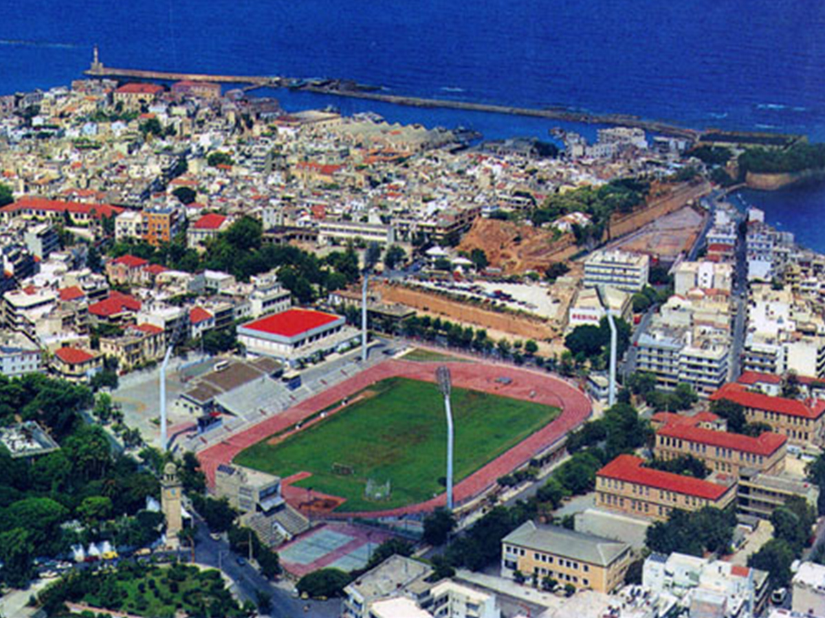 Sport venue Chania National Stadium for the team training camps