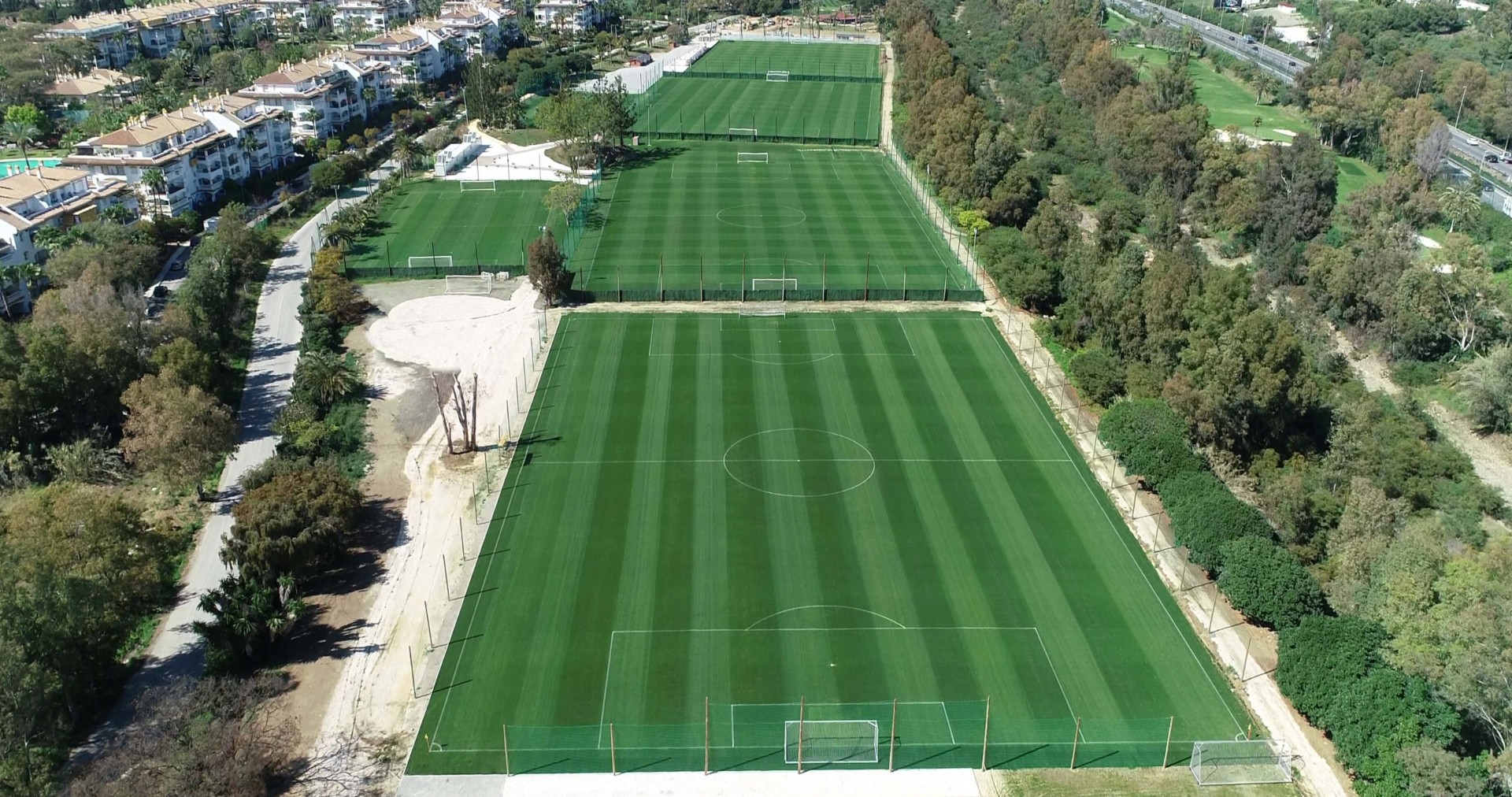 Sport venue Banús Football Center for the team training camps