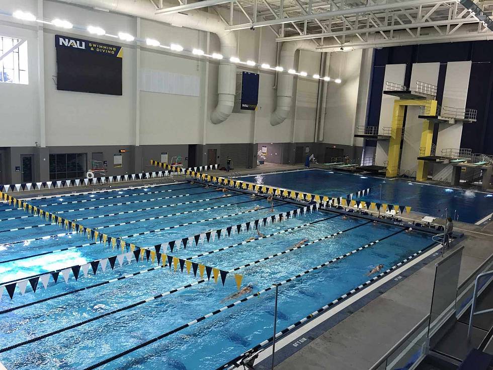 Sport venue NAU Wall Aquatic Center for the team training camps