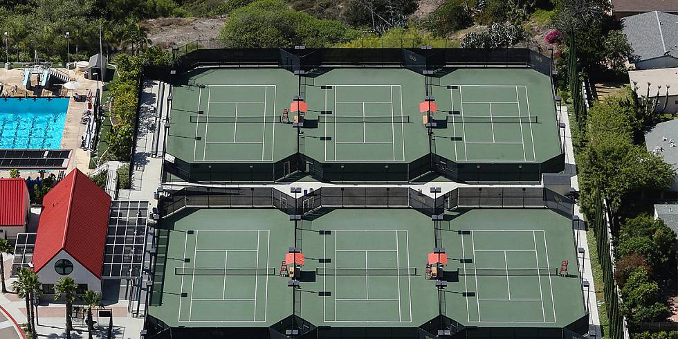 Sport venue Aztec Tennis Center for the team training camps