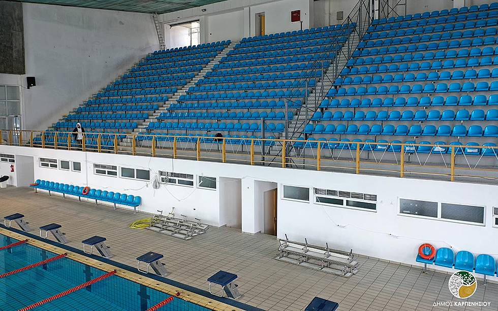 Sport venue Municipal Indoor Swimming Pool of Karpenissi for the team ...