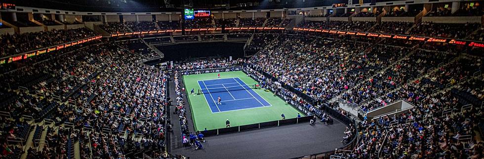 Sport venue Gas South Arena for the team training camps