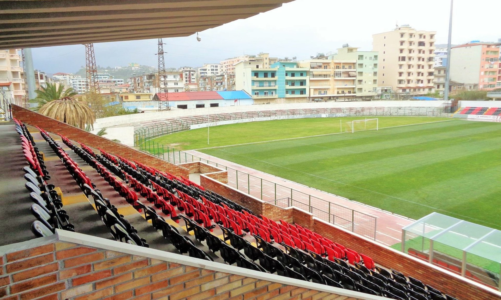 Sport venue Flamurtari Sports Palace and Stadium for the team training ...