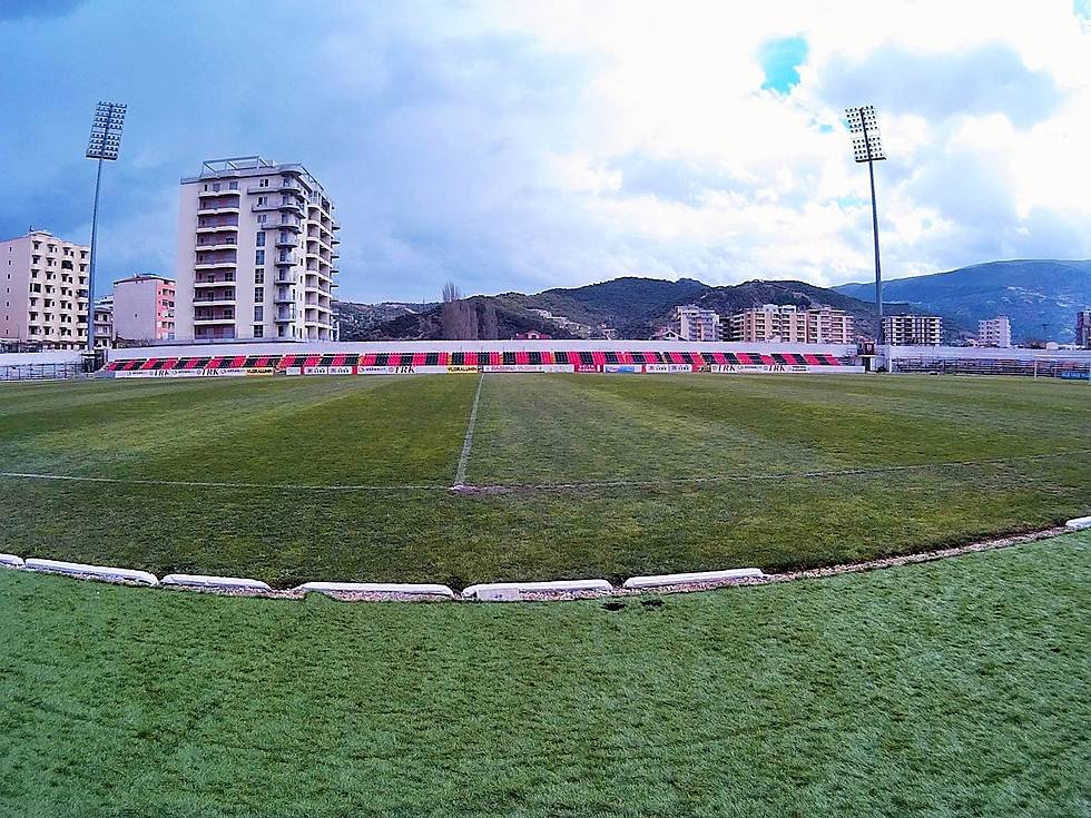 Sport venue Flamurtari Sports Palace and Stadium for the team training ...