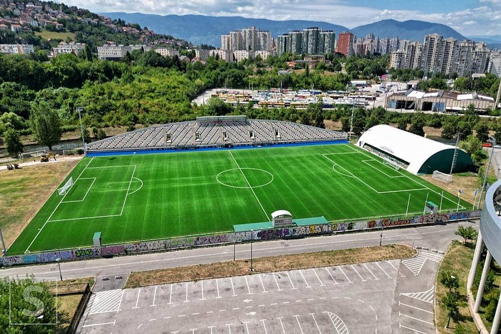 Sport venue Otoka Stadium and Olympic swimming pool for the team ...