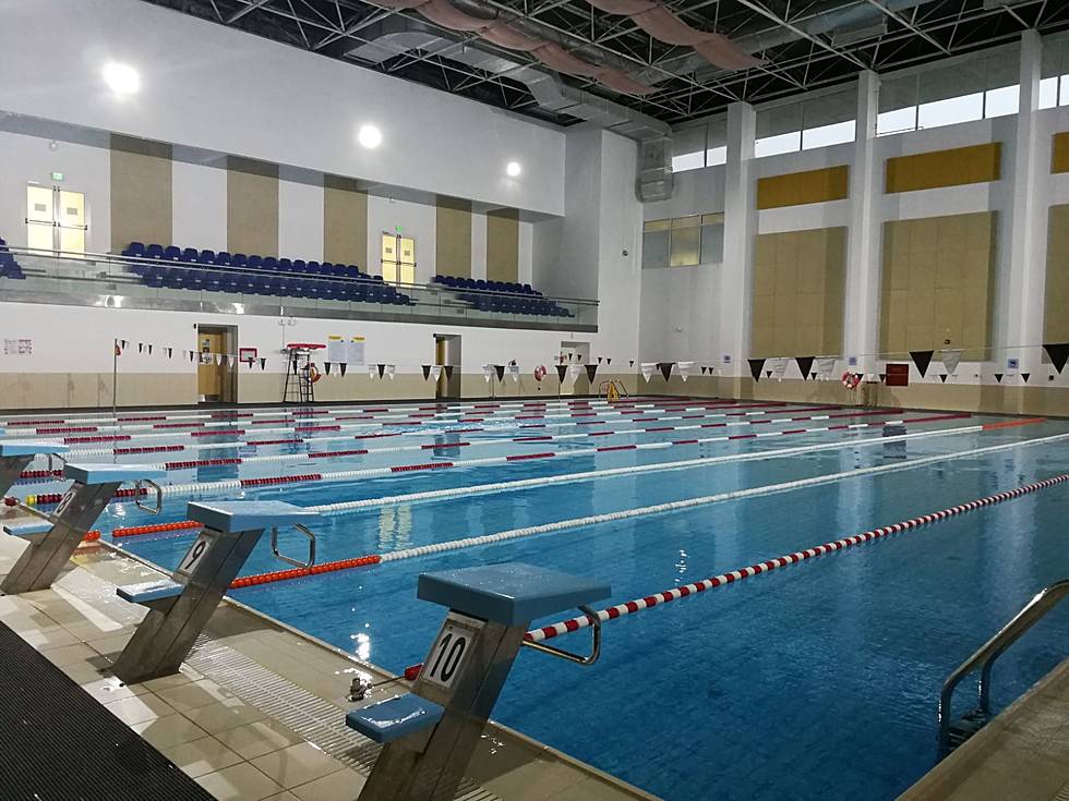 Sport venue Olympic Pools - Recreation Center, Doha for the team ...