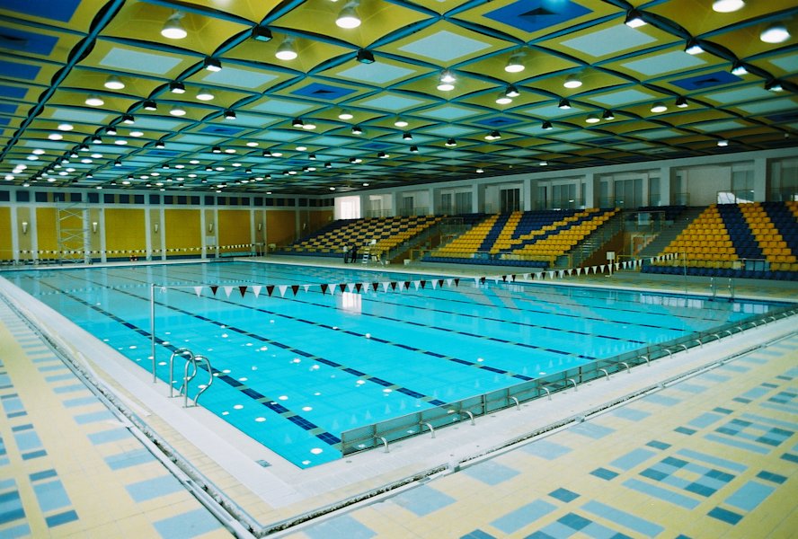 Sport venue Olympic Pools - Recreation Center, Doha for the team ...