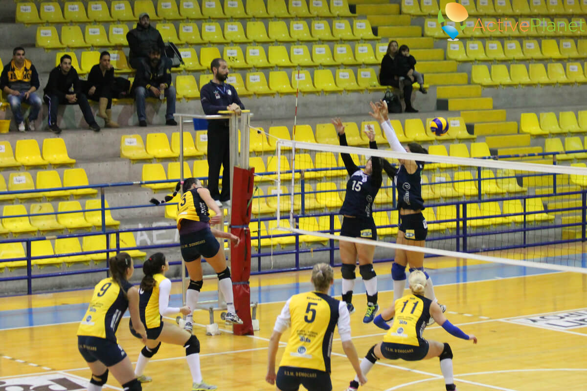 Sport venue Nicos Solomonides Arena (AEL Stadium) for the team training ...