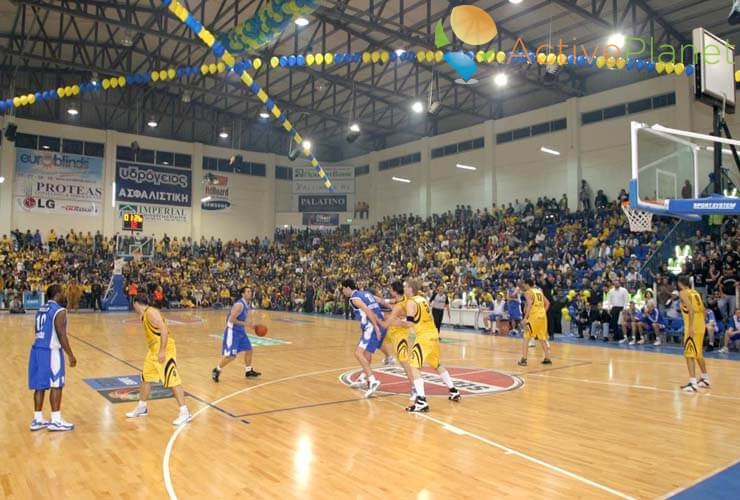 Sport venue Nicos Solomonides Arena (AEL Stadium) for the team training ...