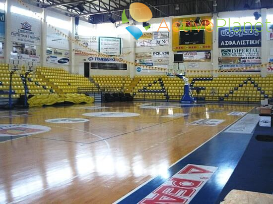 Sport venue Nicos Solomonides Arena (AEL Stadium) for the team training ...