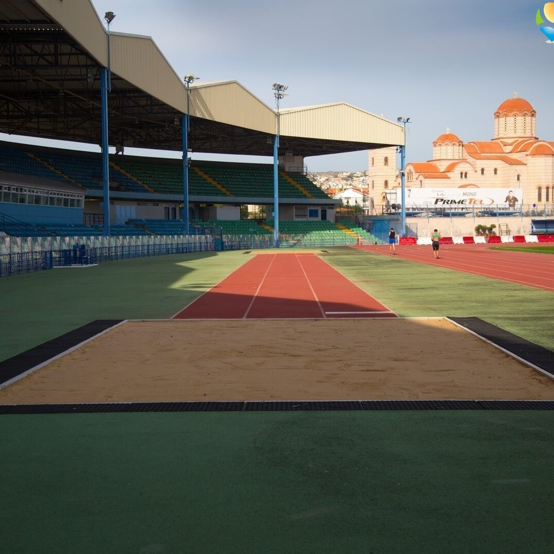 Sport venue Tsirio Stadium for the team training camps