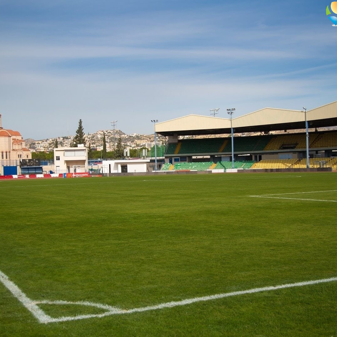 Sport venue Tsirio Stadium for the team training camps