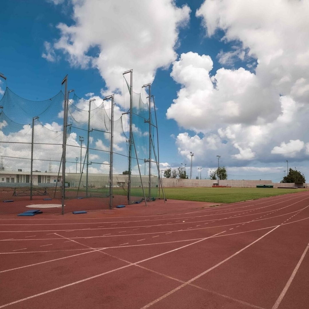 Sport venue Tsirio Stadium for the team training camps